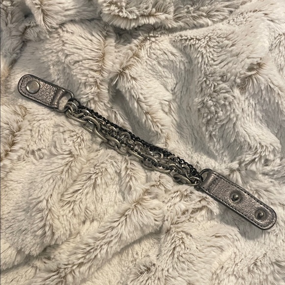 Jewelry | Silver And Black Chain Strap | Poshmark